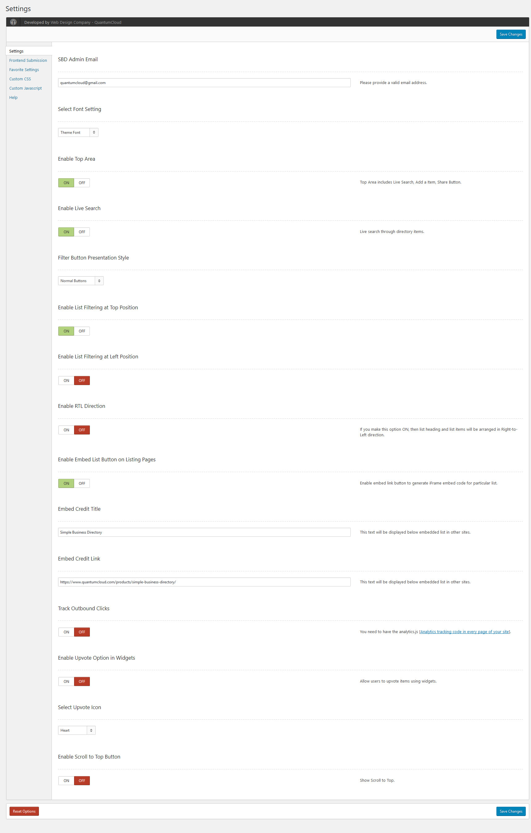 Simple Business Directory Back End - WordPress by QuantumCloud