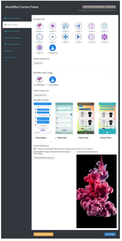WoowBot BackEnd Panels - WordPress by QuantumCloud