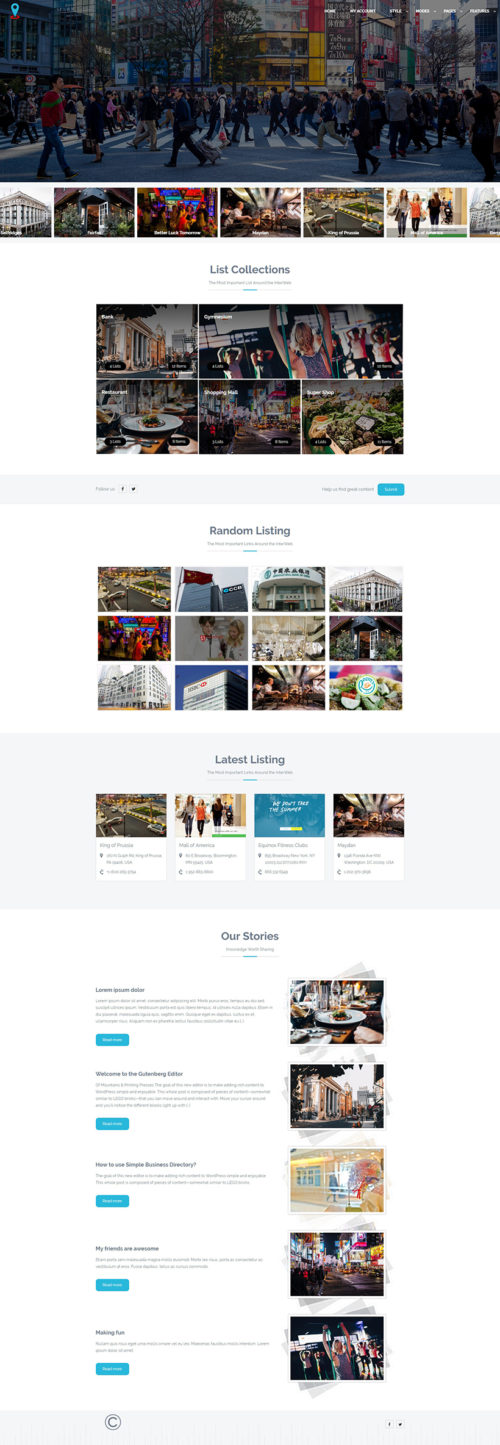 Simple Business Directory Theme - WordPress by QuantumCloud