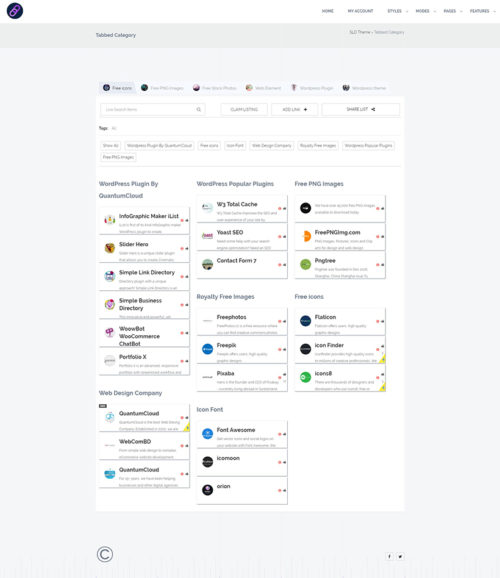 Simple Link Directory Theme - WordPress by QuantumCloud