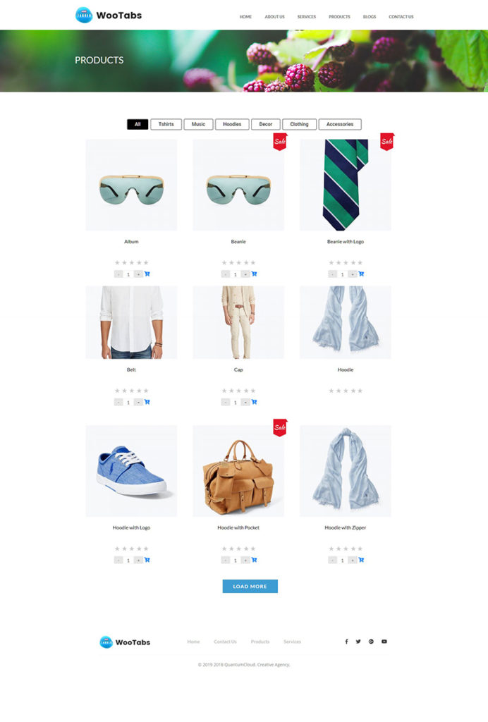 Woo Tabbed Theme - WordPress by QuantumCloud