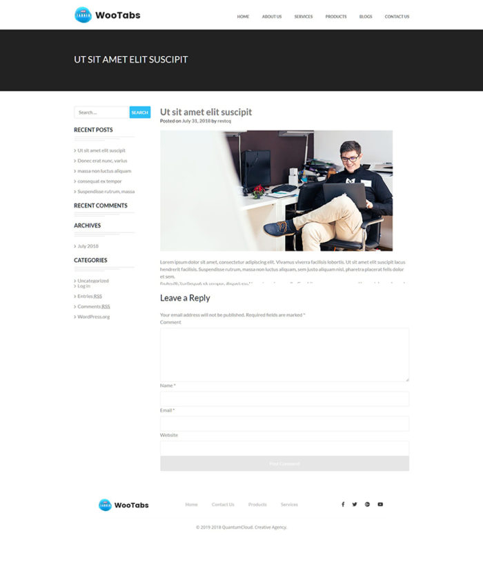 Woo Tabbed Theme - WordPress by QuantumCloud