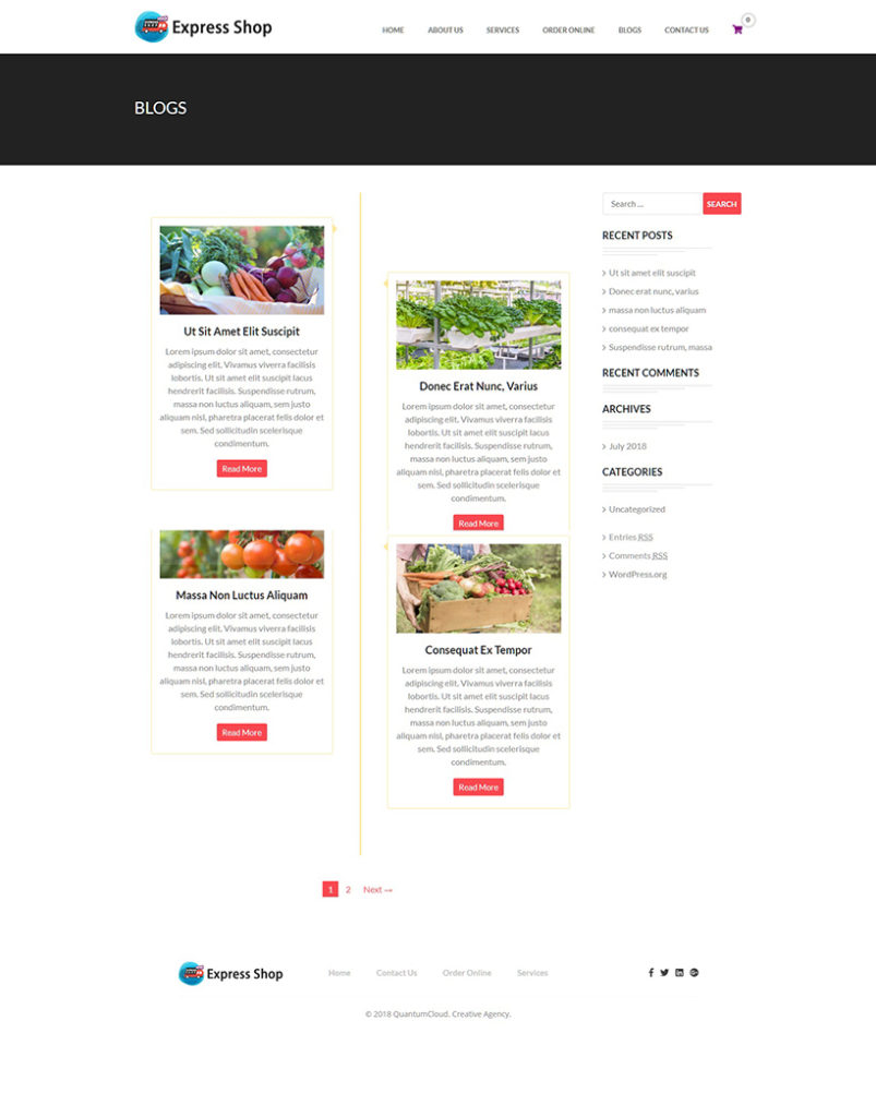 Express Shop Theme - WordPress by QuantumCloud