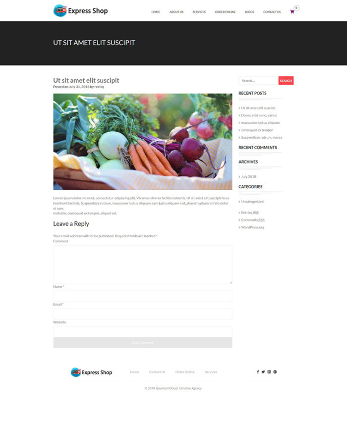 Express Shop Theme - WordPress by QuantumCloud