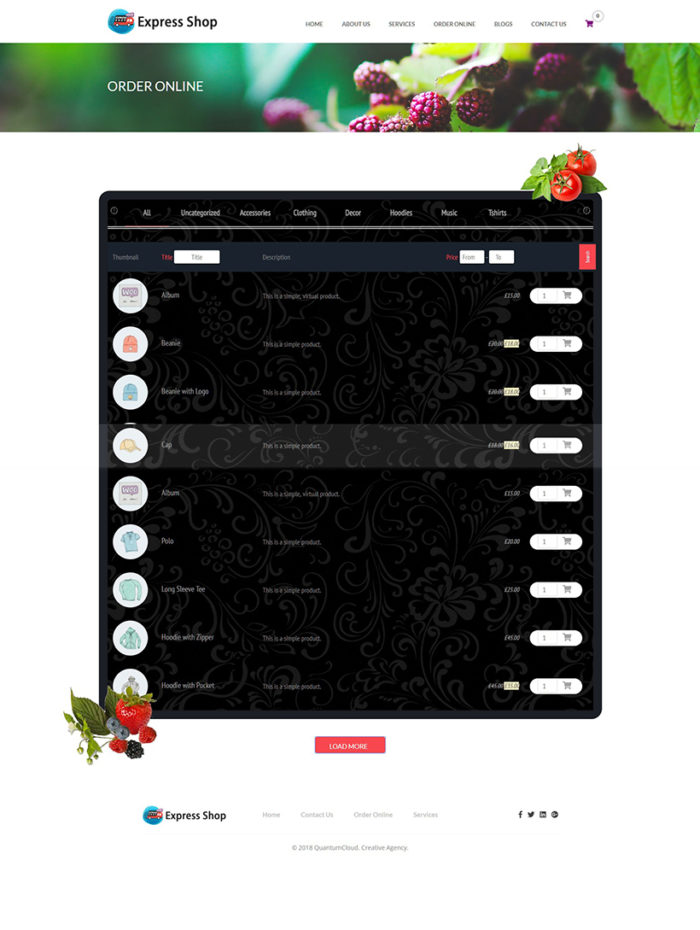 Express Shop Theme - WordPress by QuantumCloud