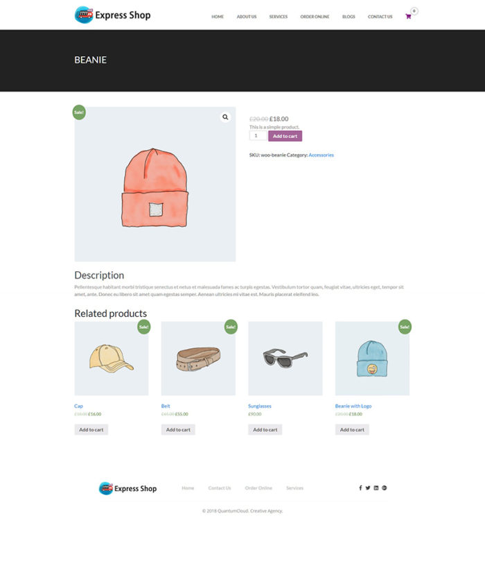 Express Shop Theme - WordPress by QuantumCloud