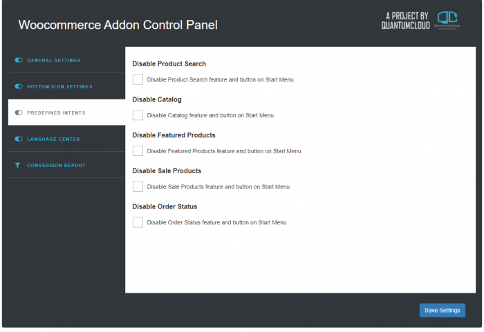 chatbot-woo-addon-intents - WordPress by QuantumCloud