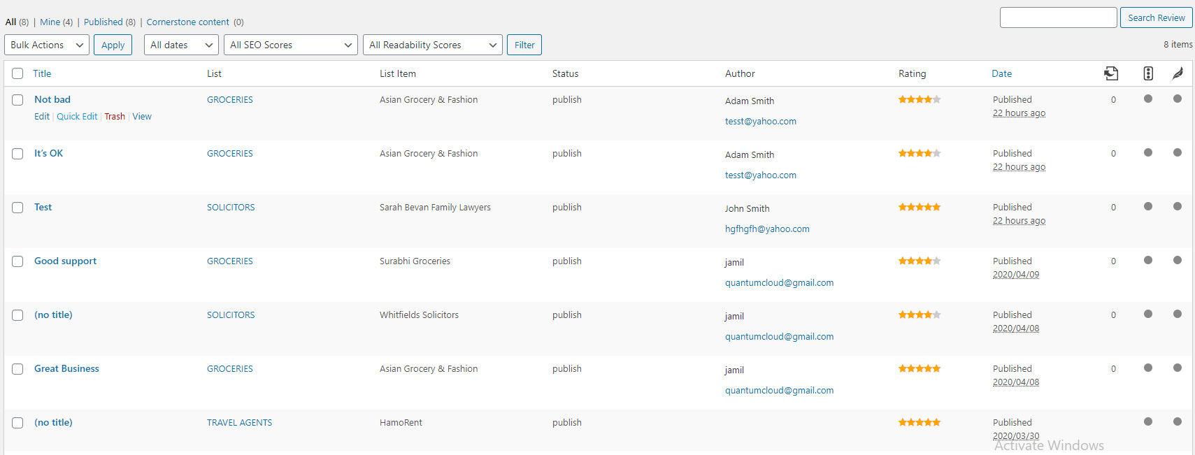 reviews-list - WordPress by QuantumCloud