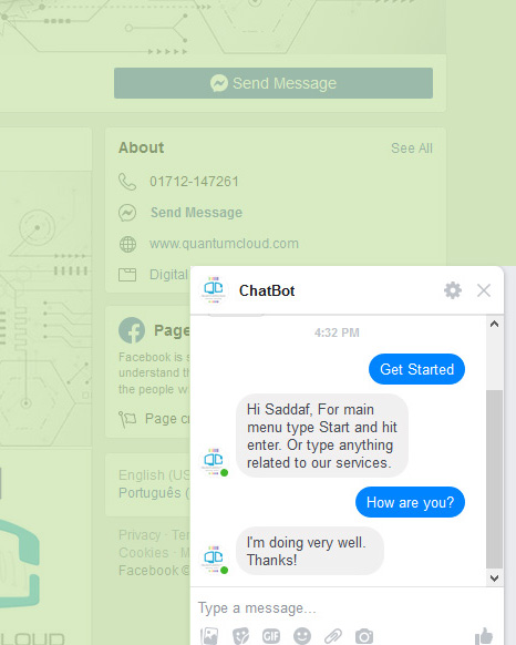 facebook-messenger-chatbot - WordPress by QuantumCloud